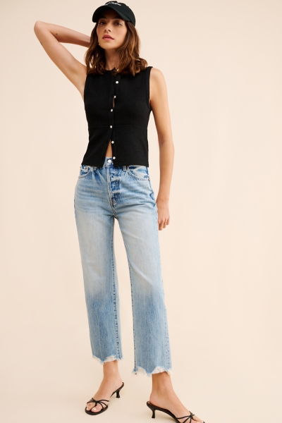 Cassie High Rise Crop Jeans | Nuuly