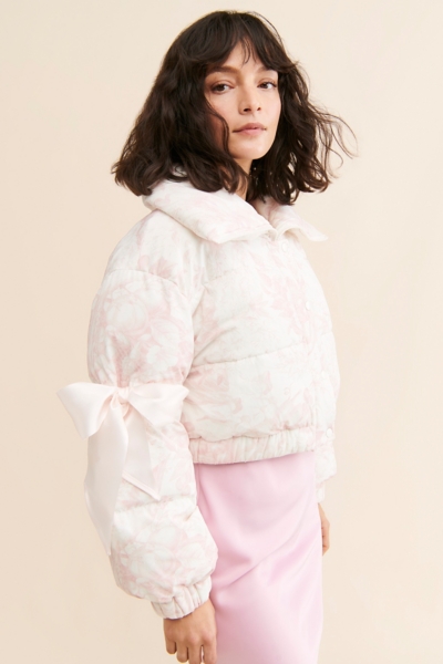 Marshmallow Printed Puffer | Nuuly