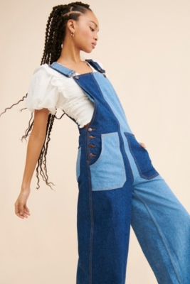 Patch Denim Overalls | Nuuly