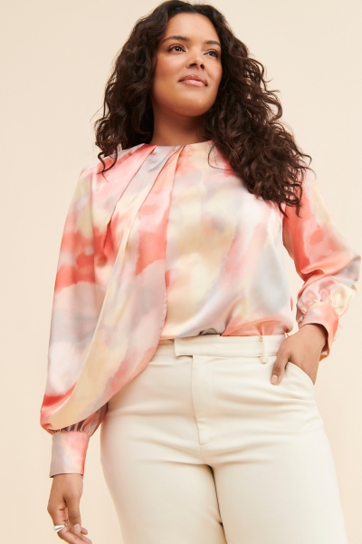 Draped Neck Blouse | Nuuly