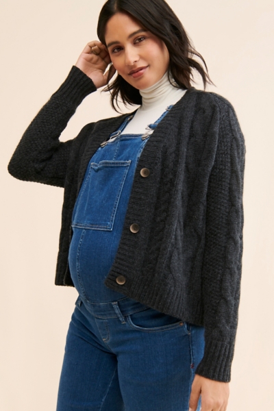 Maternity Cashmere Amaya Chunky Knit Cardigan | Nuuly