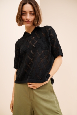 Men's Pointelle Knit Polo Shirt | Nuuly