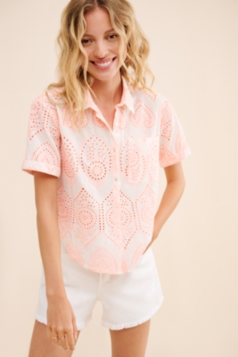 Embroidered Eyelet Ruby Top | Nuuly