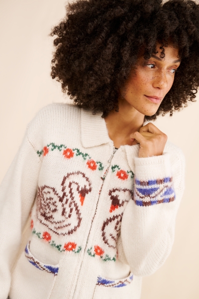 Swans Wool Blend Zip Sweater | Nuuly