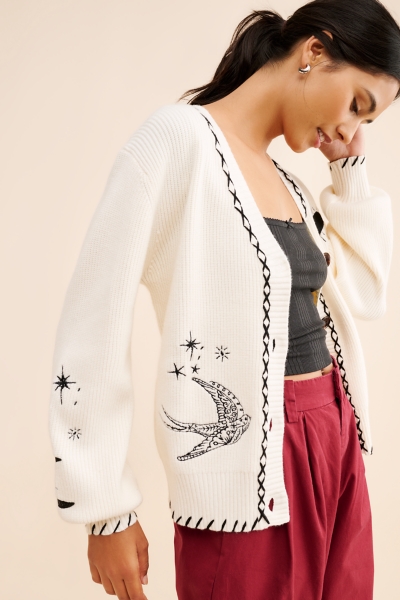 Mystical Tattoo Cardigan | Nuuly