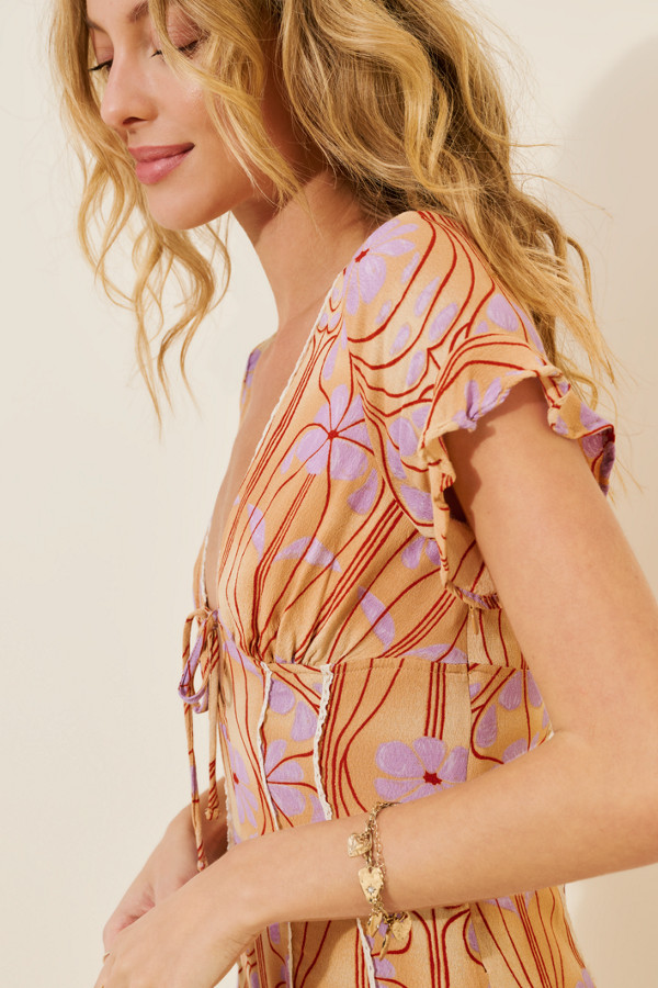 Thalia Open Back Romper | Nuuly Thalia Open Back Romper | Nuuly