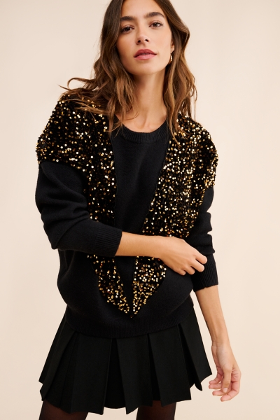 Knitted Sequin Sweater | Nuuly