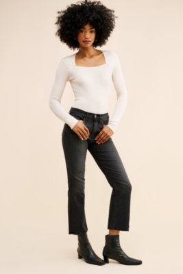 Callie High-Rise Crop Bootcut Jeans | Nuuly