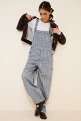 Striped Straight Leg Overalls | Nuuly