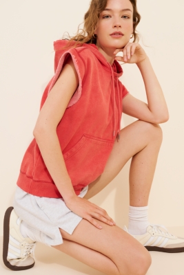 Men's Bonfire Cutoff Cropped Hoodie Sweatshirt | Nuuly