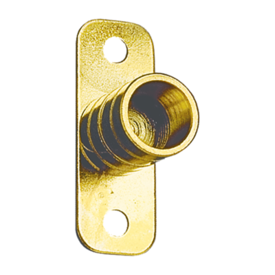 Inside Mount 3/8 Inch ID Bracket Brass Plated | Rowley