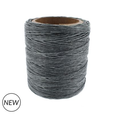Twisted Wax Polyester Cord, .02", 70 yd Gray | Rowley