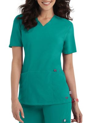Smitten Magic Rock Goddess V-Neck Scrub Tops | Scrubs & Beyond