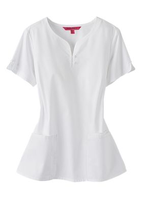 Beyond Scrubs Henley Button Front Scrub Tops | Scrubs & Beyond
