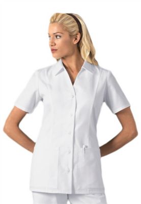 Cherokee Standing Collar Button Front Scrub Tops | Scrubs & Beyond