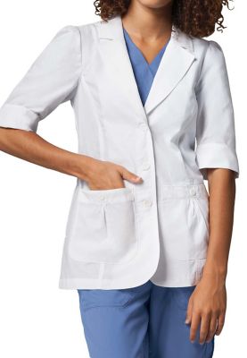 Barco Womens 28 Inch Cuffed Short Sleeve Lab Coats Scrubs And Beyond