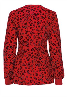 Code Happy A Little Leopard Print Scrub Jackets With Certainty | Scrubs ...