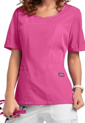 Cherokee Workwear Curved V-Neck Scrub Tops | Scrubs & Beyond