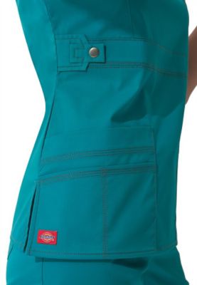 Dickies Gen Flex Youtility Mock Wrap Scrub Tops Scrubs And Beyond