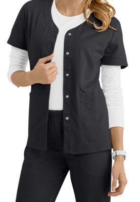 Urbane Ultimate Megan Snap Front Short Sleeve Scrub Jackets Scrubs And Beyond