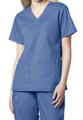 WonderWORK Women's V-Neck Scrub Top | Scrubs & Beyond