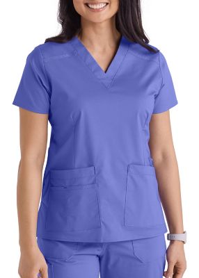 WonderFlex Verity Stretch V-Neck Scrub Tops | Scrubs & Beyond