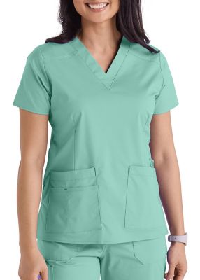 WonderFlex Verity Stretch V-Neck Scrub Tops | Scrubs & Beyond