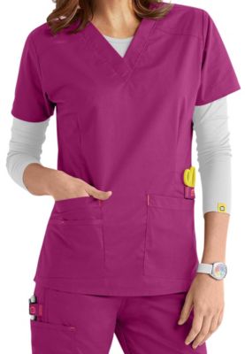 WonderFlex Verity Stretch V-neck Scrub Tops | Scrubs & Beyond