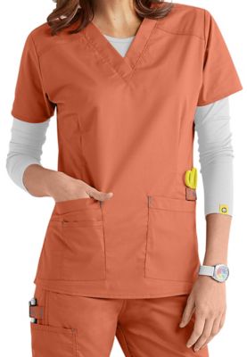 WonderFlex Verity Stretch V-neck Scrub Tops | Scrubs & Beyond
