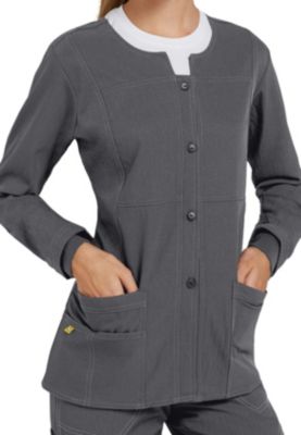 WonderWink Four-Stretch Button Front Scrub Jackets | Scrubs & Beyond