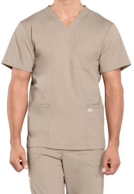 Cherokee Workwear Professionals Men's 4 Pockets V-Neck Scrubs Tops ...