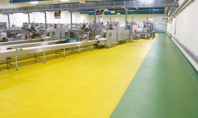 Biscuit Factory Gets Hygienic Resin Floor | Sherwin-Williams