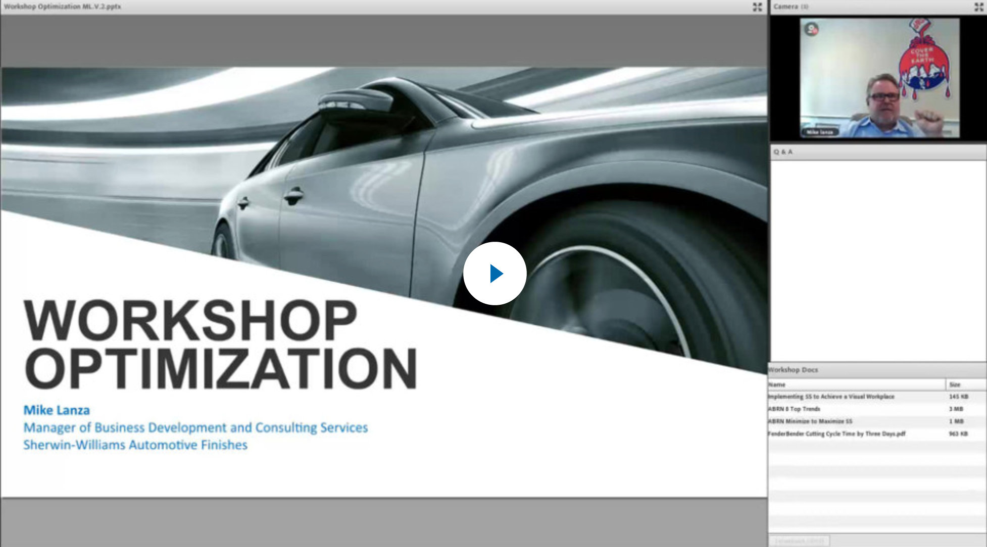 Workshop Optimization 2022 | Ecolean University | Sherwin-Williams