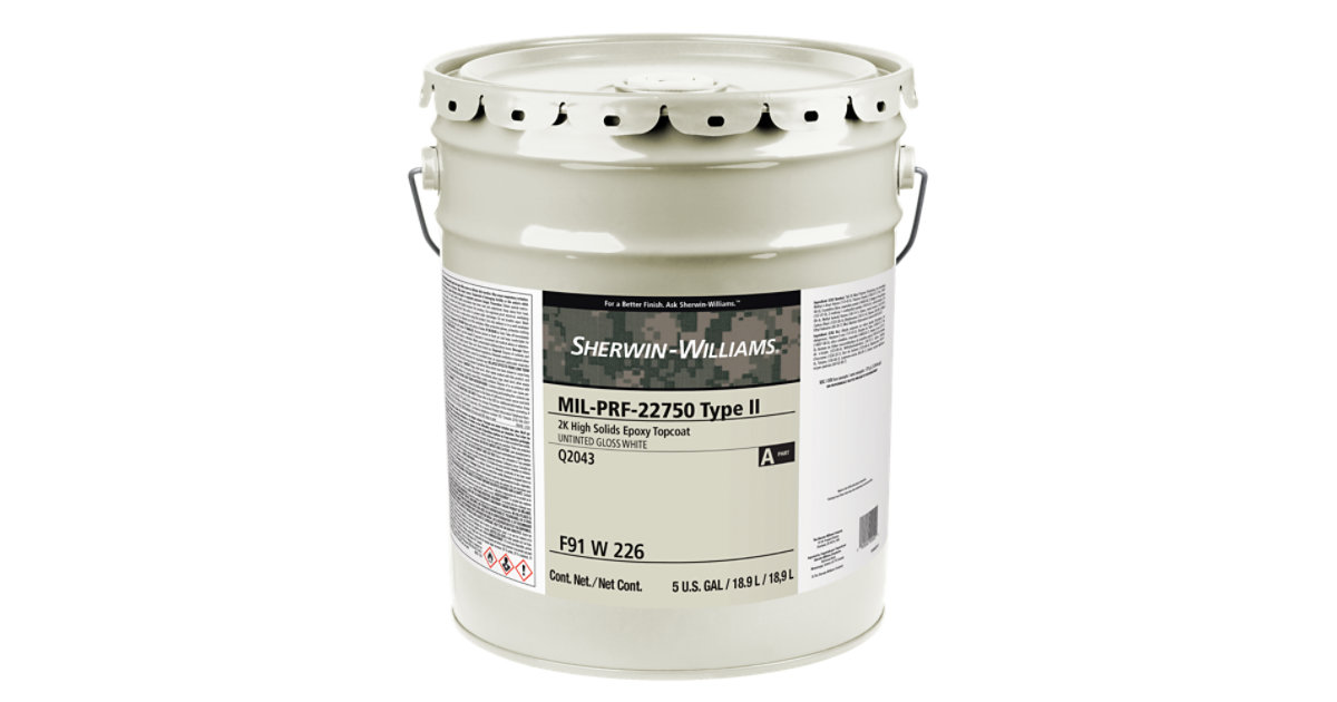 MIL-PRF-22750G, Type II High Solids Epoxy Topcoat | Sherwin-Williams