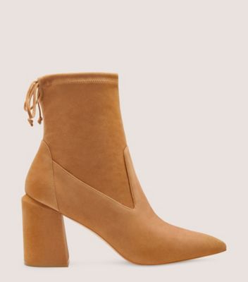 Stuart Weitzman Avenue 85 City Block Bootie The Sw Outlet In Almond ...